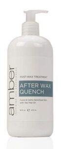 amber professional waxing after wax quench