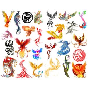 seasonstorm fire phoenix bird precut cute aesthetic diary travel paper junk journal stickers scrapbooking stationery sticker flakes art supplies (pk364)