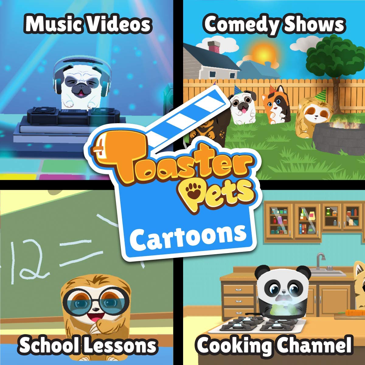 Toaster Pets Cartoons Studio kit | Quick, Easy and Collaborative Movie Maker Set for Girls and Boys