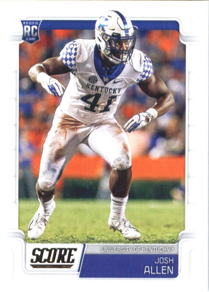 2019 Score Football #364 Josh Allen Kentucky Wildcats Rookie RC Official NFL Trading Card made by Panini