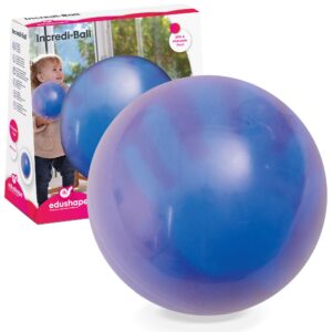 edushape incredi-ball change-a-color sensory ball for baby - 7" color changing baby ball that helps enhance gross motor skills for kids - toddler ball for sensory development