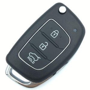 replacement uncut key remote fob case 3 buttons fit for hyundai flip folding santa fe sonta key fob cover