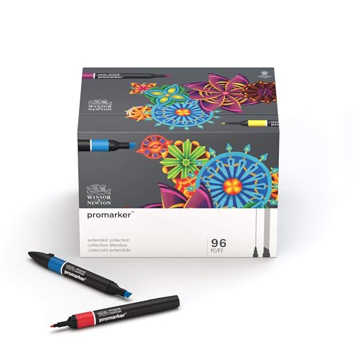 Winsor & Newton ProMarker Set, 96 Count, Extended Collection