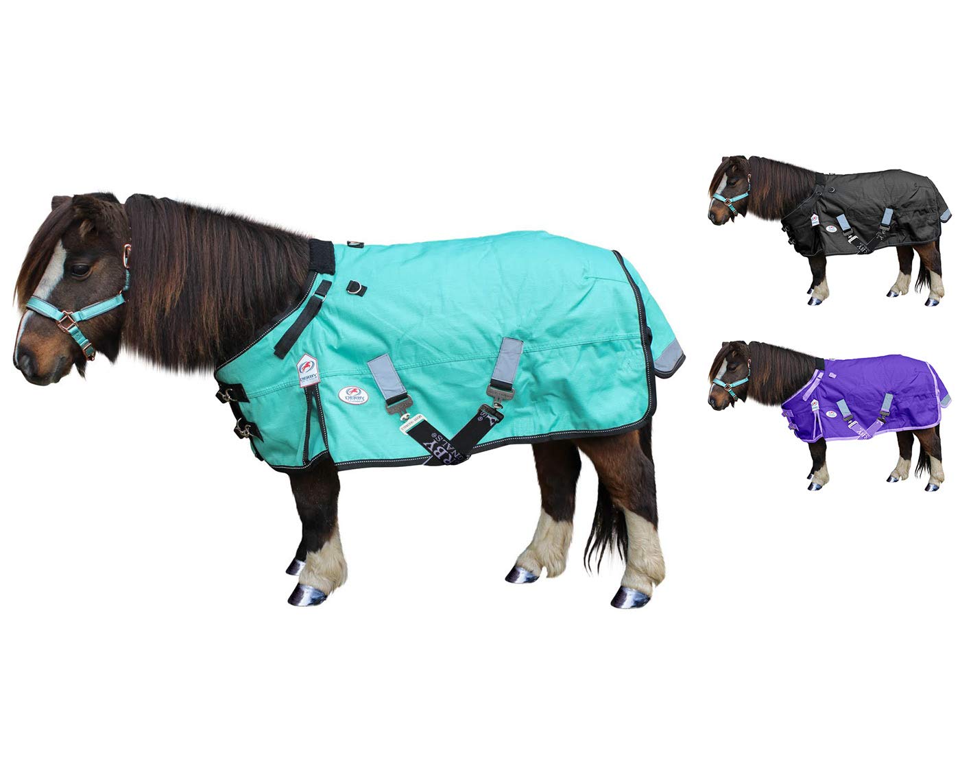 Derby Originals Nordic Tough 1200D Ripstop Waterproof Reflective Winter Mini Horse and Pony Turnout Blanket 300g Heavy Weight