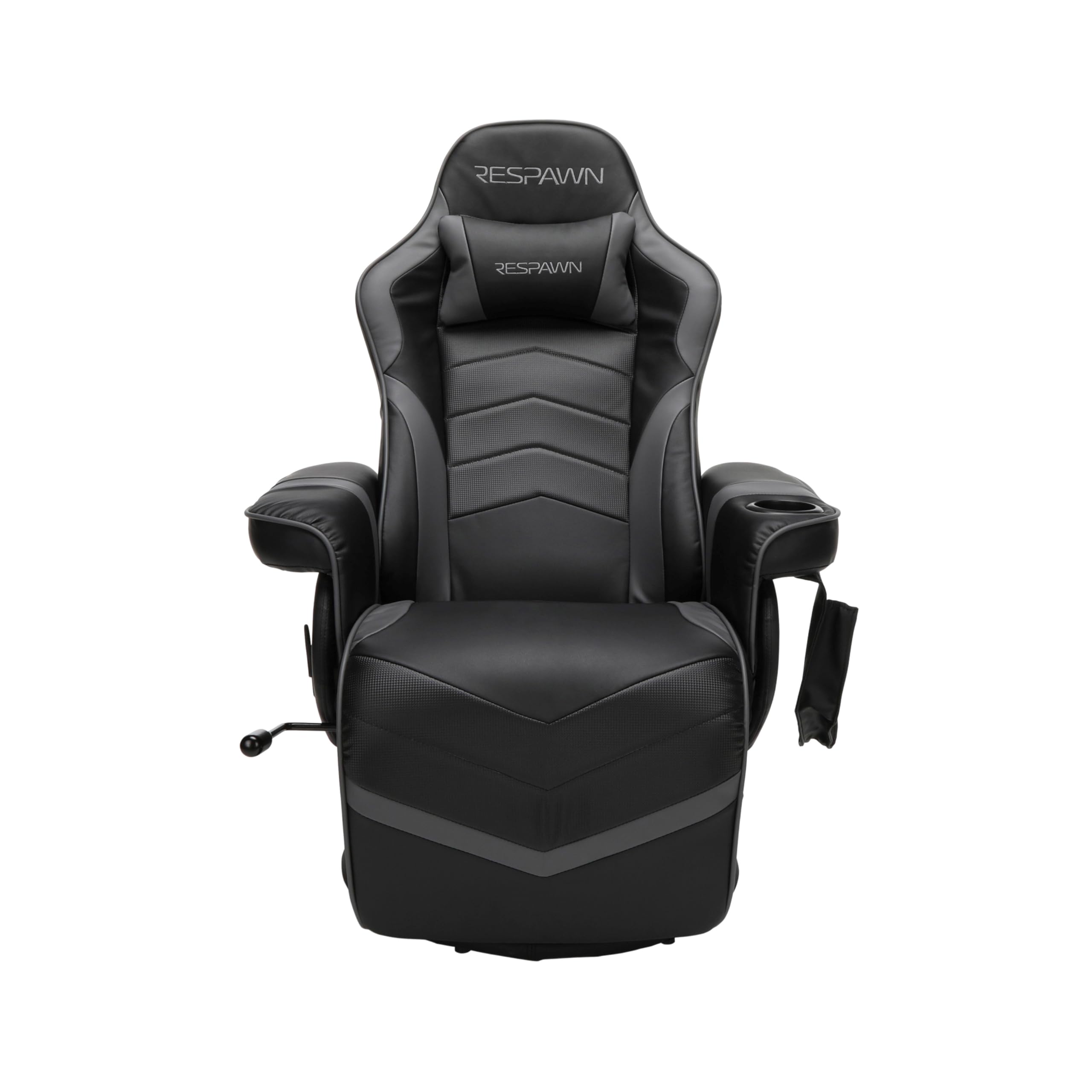 RESPAWN 900 Gaming Recliner - Video Games Console Recliner Chair, Computer Recliner, Adjustable Leg Rest and Recline, Recliner with Cupholder, Reclining Gaming Chair with Footrest - Gray