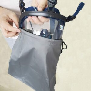 Respirator Mask Drawstring Bag High-Density Waterproof Material Respirator Storage Bag,1 Pack