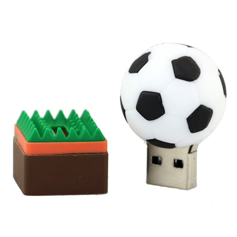 8GB Ball Shape USB Flash Drive U Disk USB 2.0 Data USB Flash Disk Memory Stick Pen Drive Storage Device USB Drive External Storage Flash Disk (Football)