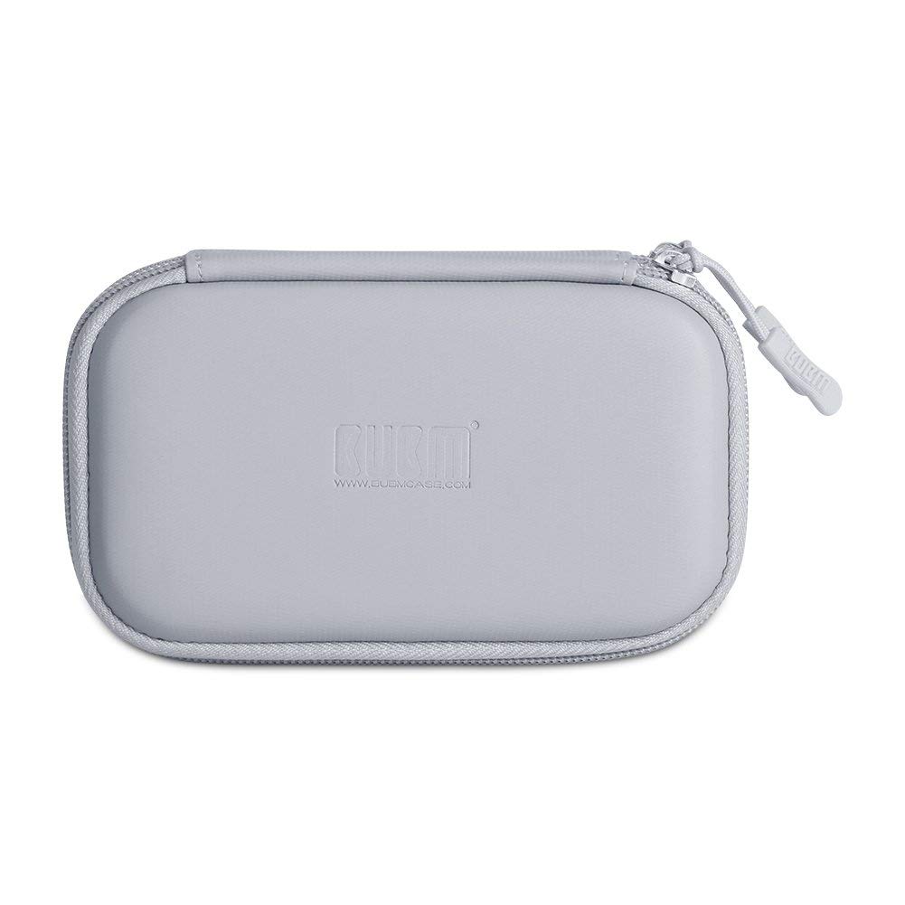 Hallart USB Flash Drive Case, Portable Waterproof Electronic Accessories Bag for USB Flash Drives, SD Cards,Earphone and Other Small Accessories 6.30 x 3.54 x 1.77 Inch,Gray