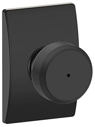 SCHLAGE F40BWE622CEN Bowery Privacy knob, Matte Black