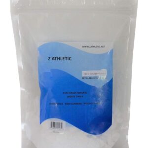 Z ATHLETIC 2oz Refillable Chalk Ball & 5oz Loose Chalk for Gymnastics, Weightlifting, Climbing, White (5 Ounces)