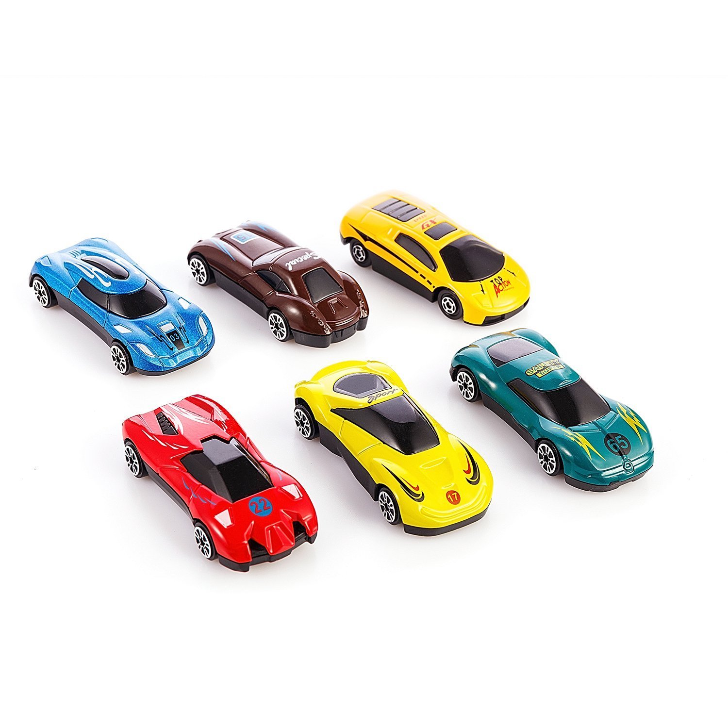 Tuko Car Toys Die Cast Carrier Truck Vehicles Toy for 3-12 Years Old Boy Girl Toy Gift(Includes 6 Alloy Cars,3 Animal Cars,3 Number Cars and Traffic Accessories)(Red)