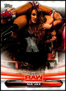 2019 wwe topps monday night raw #53 nia jax official wrestling trading card