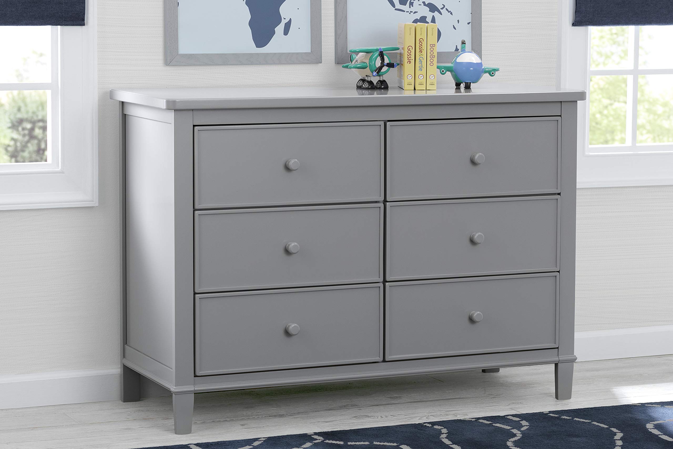 Delta Children Haven 6 Drawer Dresser, Grey