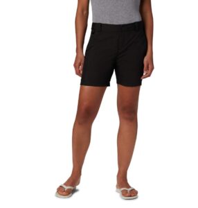 columbia women's standard w pfg buoy water short, black, 6x8