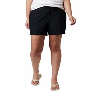 Columbia womens Coral Point III Shorts, Black, 10 Short