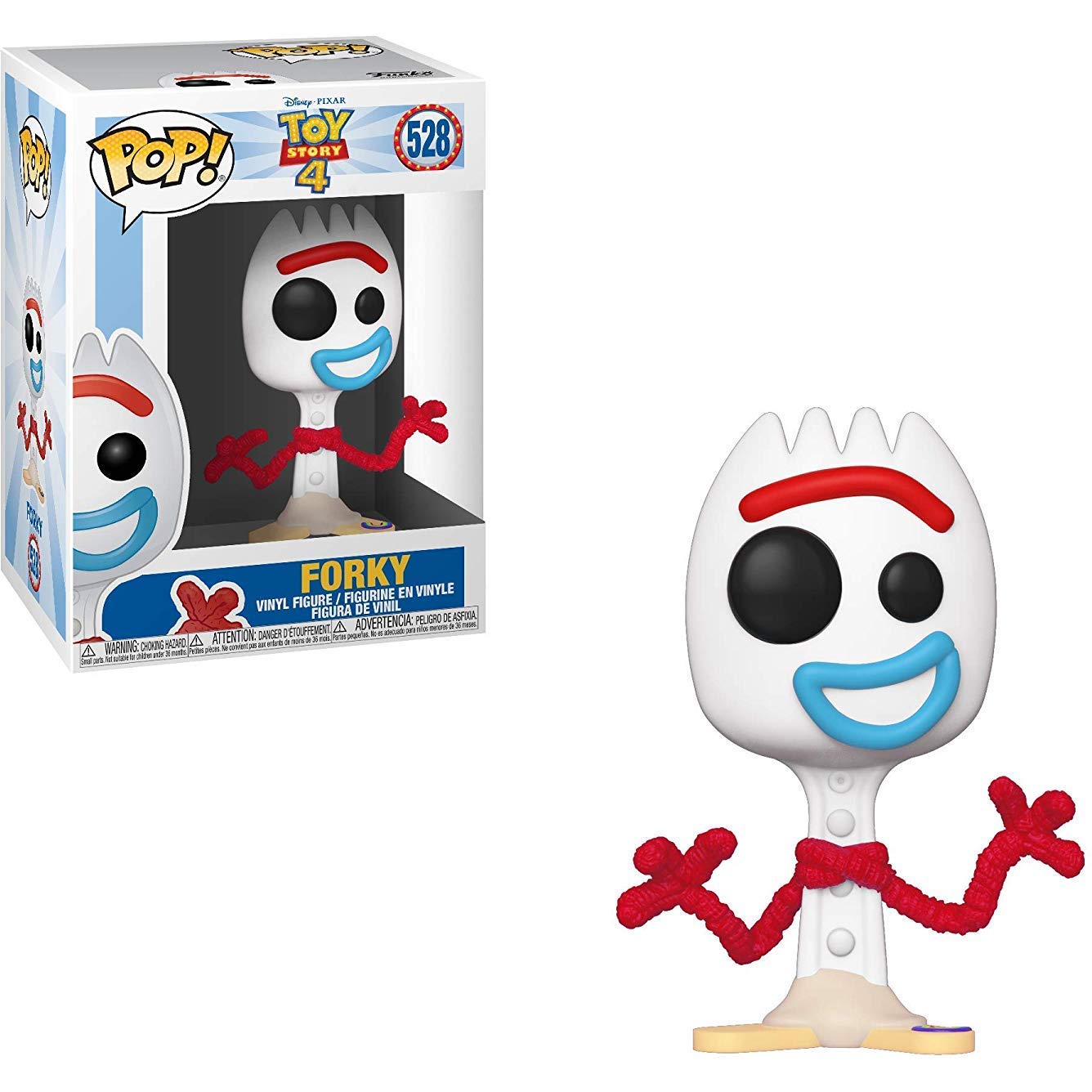 Disney Pixar: Toy Story 4 - Forky Funko Pop! Vinyl Figure (Includes Compatible Pop Box Protector Case)