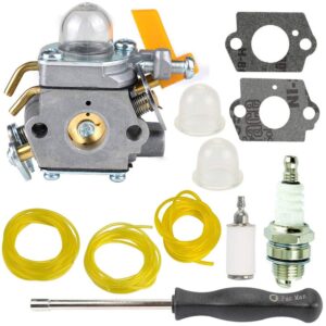 c1u-h60 carburetor replace 308054013 308054077 308054003 985624001,for ryobi 30cc 26cc 25cc ry28141 ry30120 ry28100, homelite ut33600a ut33600 ut33650 string trimmer by topemai