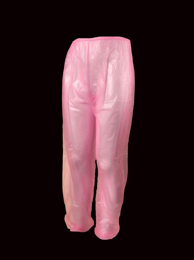 Haian Plastic Jogging Bottoms (Large, Transparent Pink)