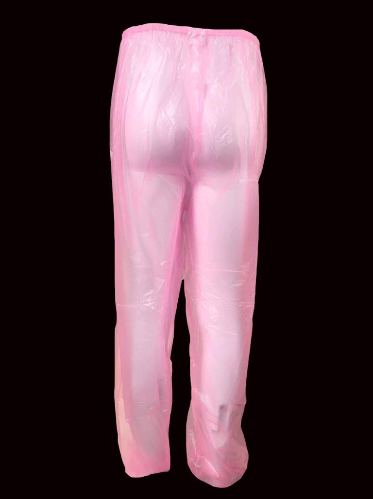 Haian Plastic Jogging Bottoms (Large, Transparent Pink)