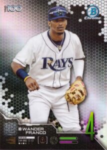 2019 bowman scouts top 100 chrome #4 wander franco baseball card