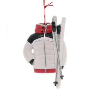 kurt adler 4.38-inch ski jacket hanging ornament