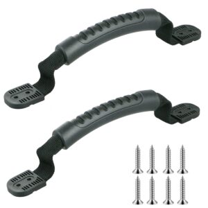 housedeco 2 pack kayak carry handles with kayak hardware for kayaks suitcase luggage (2pcs black)