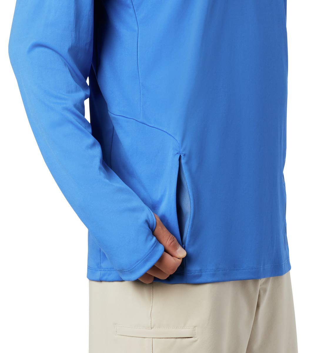 Columbia Men's PFG Buoy Knit Long Sleeve Shirt, Vivid Blue, Large