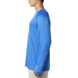 Columbia Men's PFG Buoy Knit Long Sleeve Shirt, Vivid Blue, Large