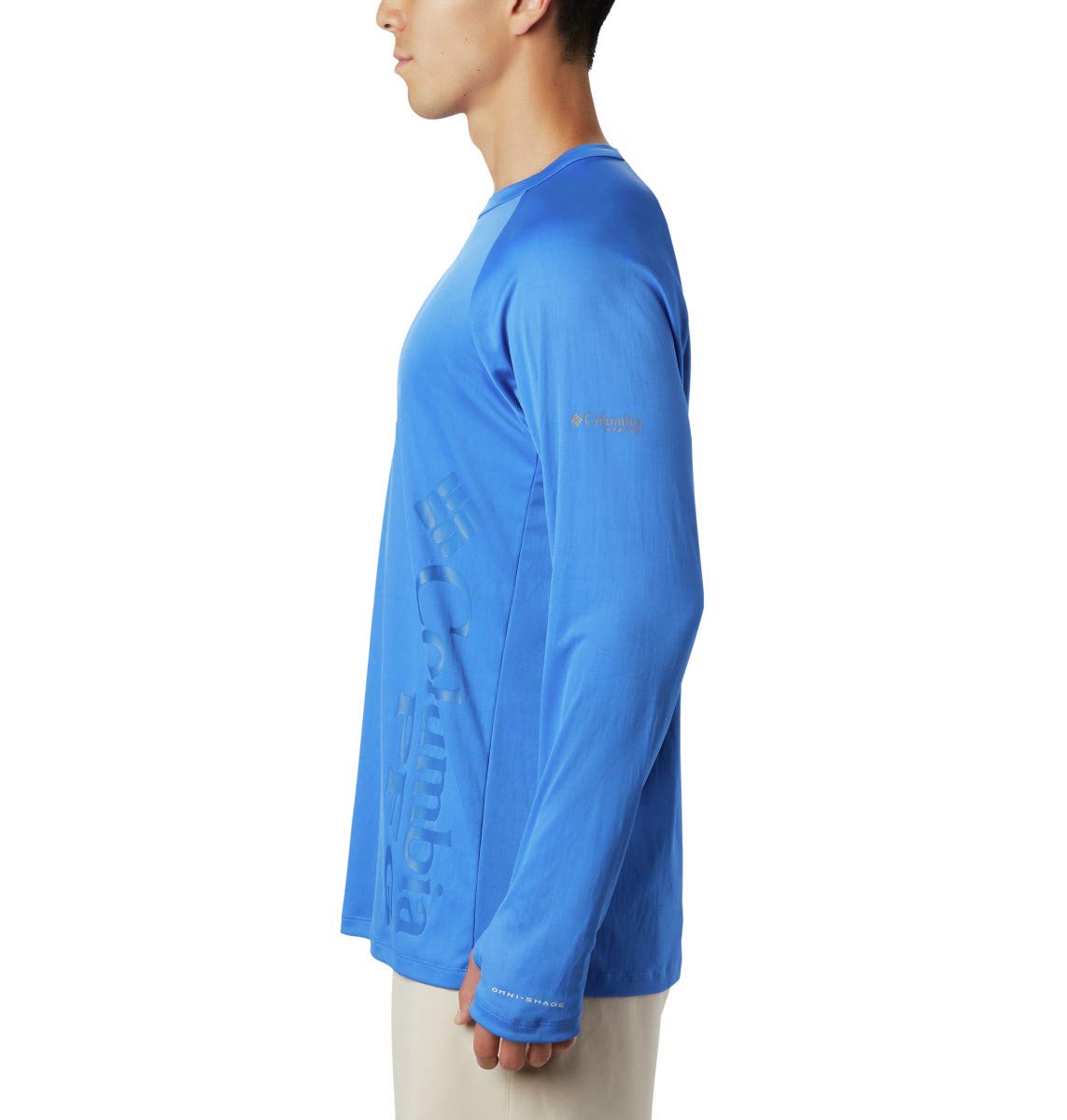 Columbia Men's PFG Buoy Knit Long Sleeve Shirt, Vivid Blue, Large