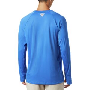 Columbia Men's PFG Buoy Knit Long Sleeve Shirt, Vivid Blue, Large