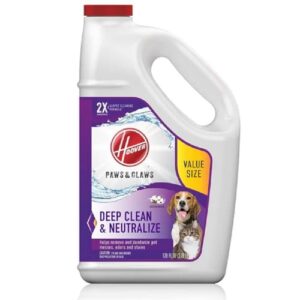 hoover pet carpet cleaning solution, deep cleaning shampoo formula, 128 fl oz formula, white, ah31933