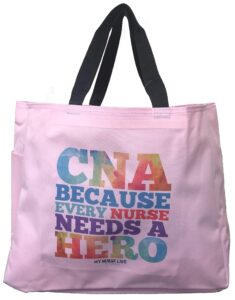 cutieful nurse's tote bag (cna hero-pink)