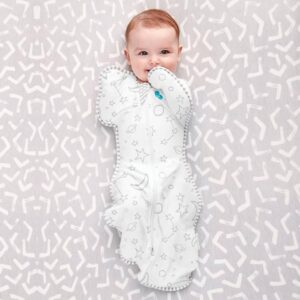 love to dream swaddle up silky-lux 1.0 tog, cream, medium, 13-19 lbs, super soft and luxurious 100% viscose, allow baby to sleep in their preferred arms up position, snug fit calms moro reflex