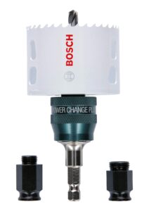 bosch professional 2608594301 lochsäge progressor for wood & metal starter kit set (holz und metall, Ø 68 mm, zubehör bohrmaschine) hole saw (wood, diameter, accessories drill)