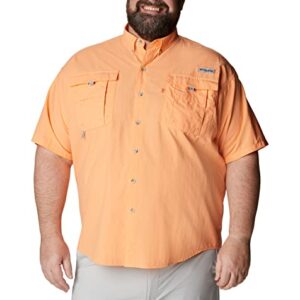 Columbia Men's Bahama II UPF 30 Short Sleeve PFG Fishing Shirt, Bright Nectar, Large