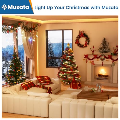 Muzata 10Pack 6.6FT/2M Plus-Size LED Channel System for Waterproof LED Strip up to 16mm Width Silver LED Strip Channel 18x13mm Spotless Milky White Cover U103 WW