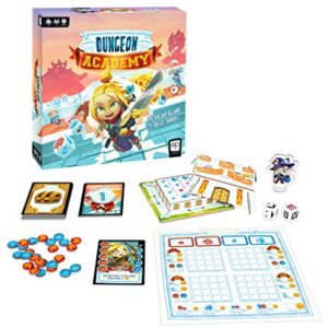 Dungeon Academy | Roll & Write Maze Board Game | Each Roll Creates Unique Dungeon Mazes | Collect Life Points & Mana, Fight Monsters, and Earn Treasure to Master The Academy | Family Board Game