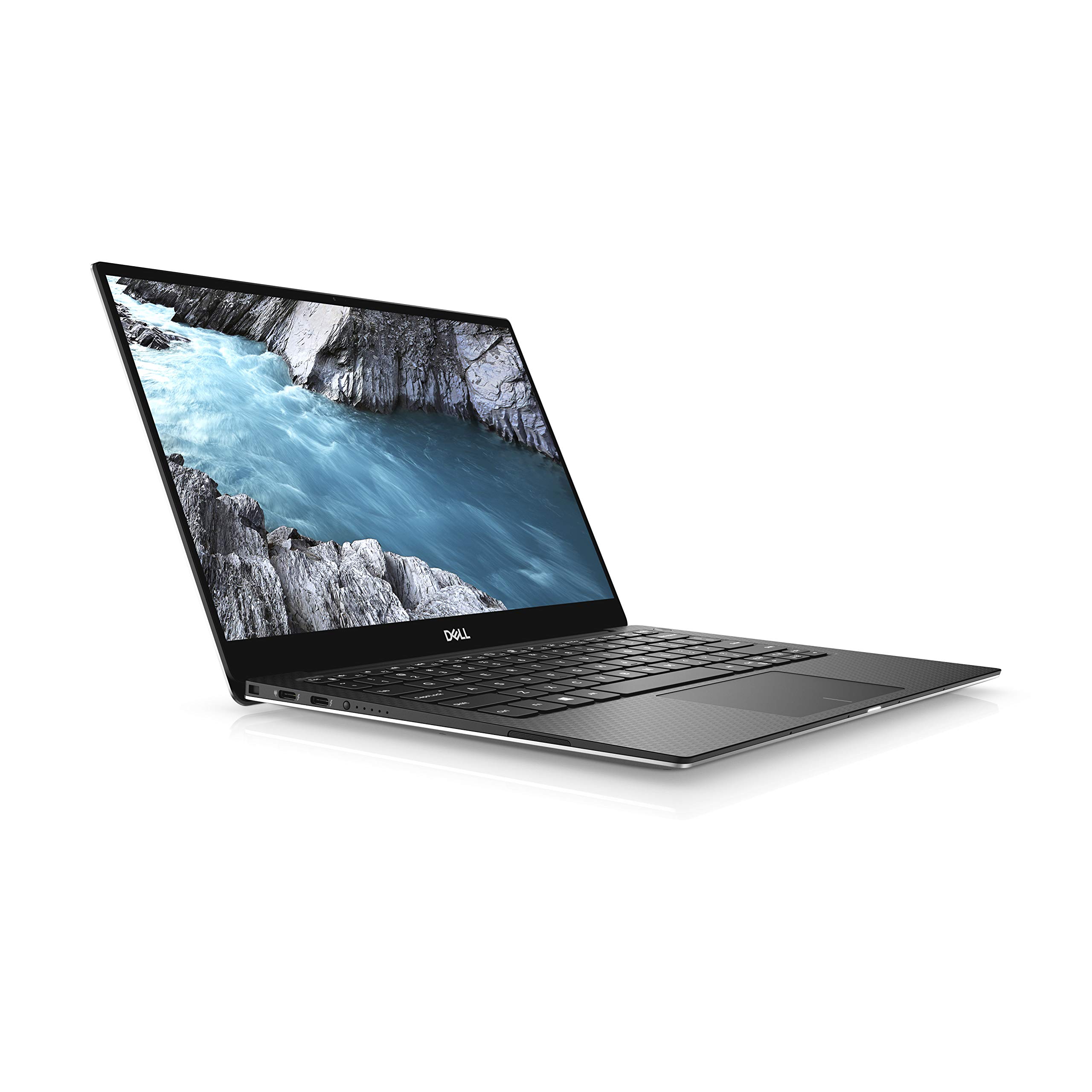 Dell XPS 13 9380 13.3" Notebook Computer, Intel Core i7-8565U, 8GB RAM, 256GB SSD, Windows 10 Home, Platinum Silver/Carbon Fiber Black