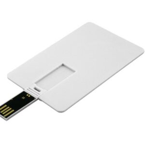 100 Pack Business Credit White/Black Card 2.0- USB Flash Drives (2.0/4GB, White)