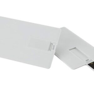 100 Pack Business Credit White/Black Card 2.0- USB Flash Drives (2.0/4GB, White)