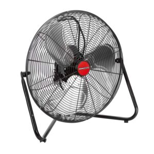 oemtools oem24870 20 inch high velocity floor fan, fans for home 20 inch with metal fan blade, high tech fan, 4500 cfm, energy efficient, black