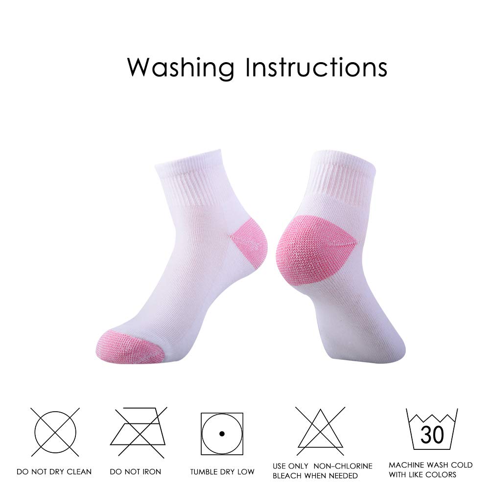 JOYNÉE Ankle Socks Women Low Cut Athletic Running with Cushion for Sports and Casual Use 6-Pairs Pack