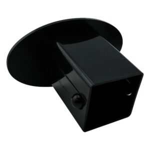 Black Cat Hiding in Spring Flowers Oval Tow Trailer Hitch Cover Plug Insert