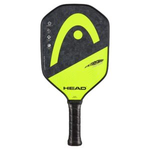 head graphite pickleball paddle - extreme tour lightweight paddle w/honeycomb polymer core & comfort grip