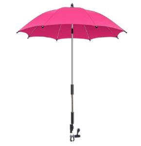 silfrae baby stroller umbrella uv rays umbrella rainproof parasol (baby stroller umbrella rose)