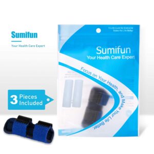 Trigger Finger Splints, Finger Brace for Pain Relief Sport Injuries, Basketball, Senior Tendon Release Blue