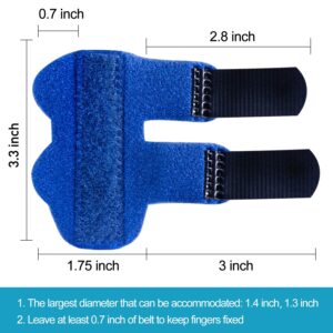 Trigger Finger Splints, Finger Brace for Pain Relief Sport Injuries, Basketball, Senior Tendon Release Blue