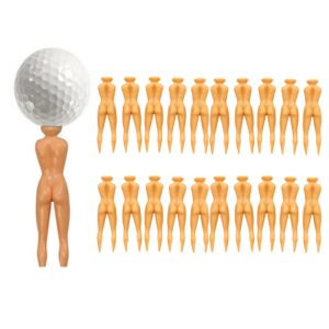 20pcs golf tees, golf accessories for men, 3" funny golf tees, naked lady tee, golf sexy girl lady tees fun holder home golf training