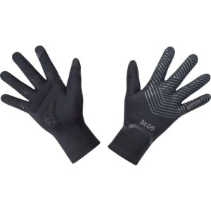 gore bike wear unisex c3 gtx i stretch mid gloves, black, large