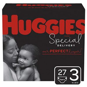 huggies special delivery hypoallergenic diapers, size 3, 27 ct